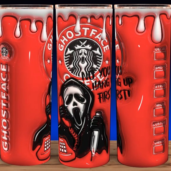 Dining | Ghostface Scream Puffy 3d Coffee Horror Cup Mug Tumbler 2oz ...